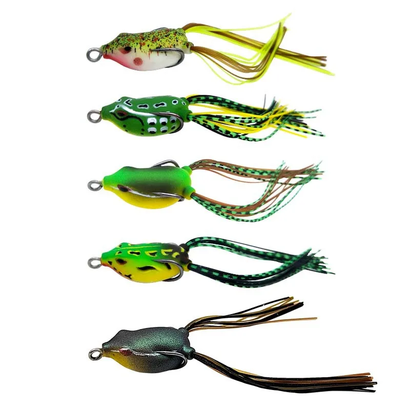 30mm 4g Mini Skirt Fishing Soft Lure Frog Topwater Frog Floating Bass ...