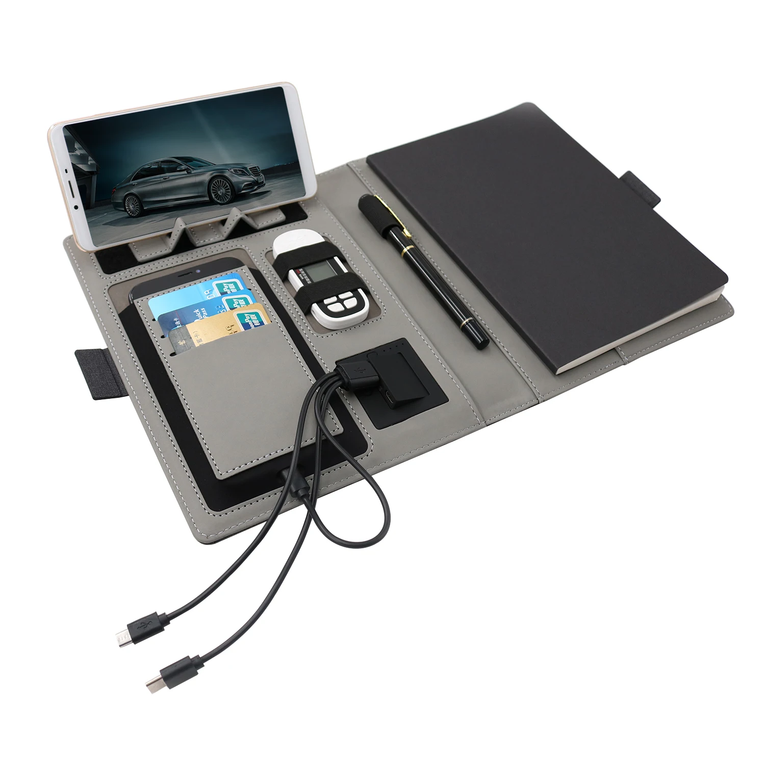 A5 Agenda With Power Bank Diary Notebook With Custom Usb Flash Drive ...