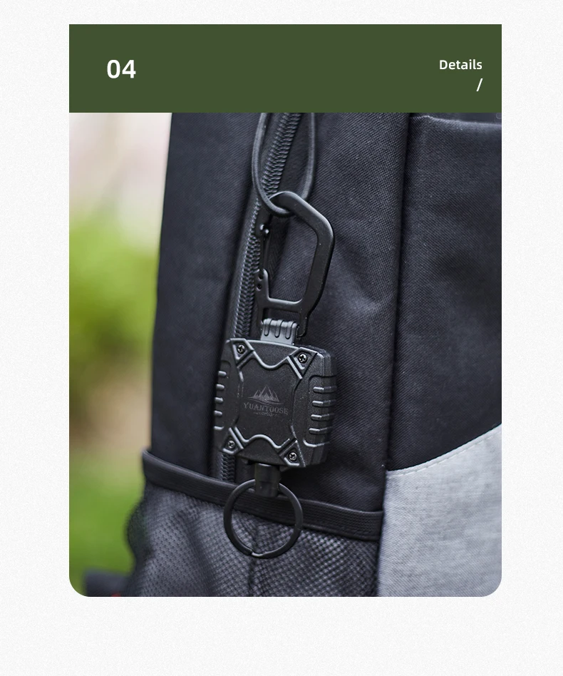 Winpolar Retractable Keychain,Heavy Duty Carabiner Badge Holder,Fly ...