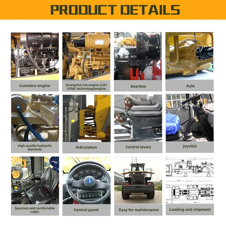 WORLD Brand W156 5ton Wheel Loader - High Efficiency & Durability