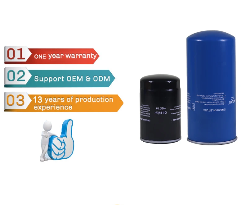 High Quality 7.5kw Rotary Screw Air Compressor Spare Parts Oil Filter ...