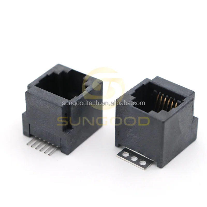 RJ12 6pin Vertical Patch Chassis RJ12 Interface 52E6P6C Plastic 180 ...