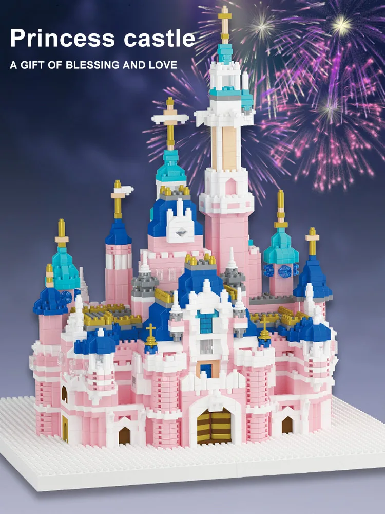 Educational Princess Castle Building Block Set Assembled Toy for Kids ...