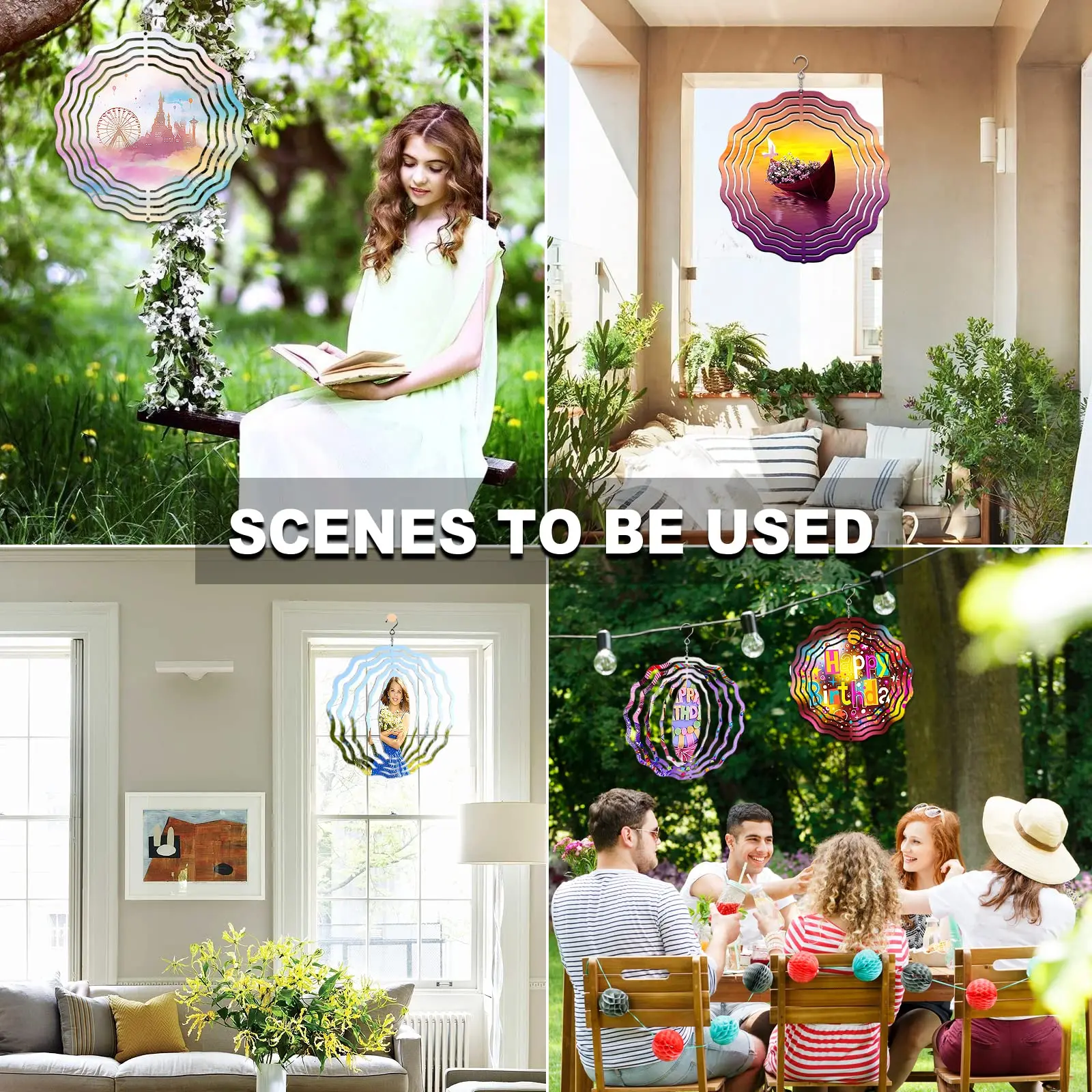 Custom Sublimation Wind Spinners - Aluminum Chime Sculptures