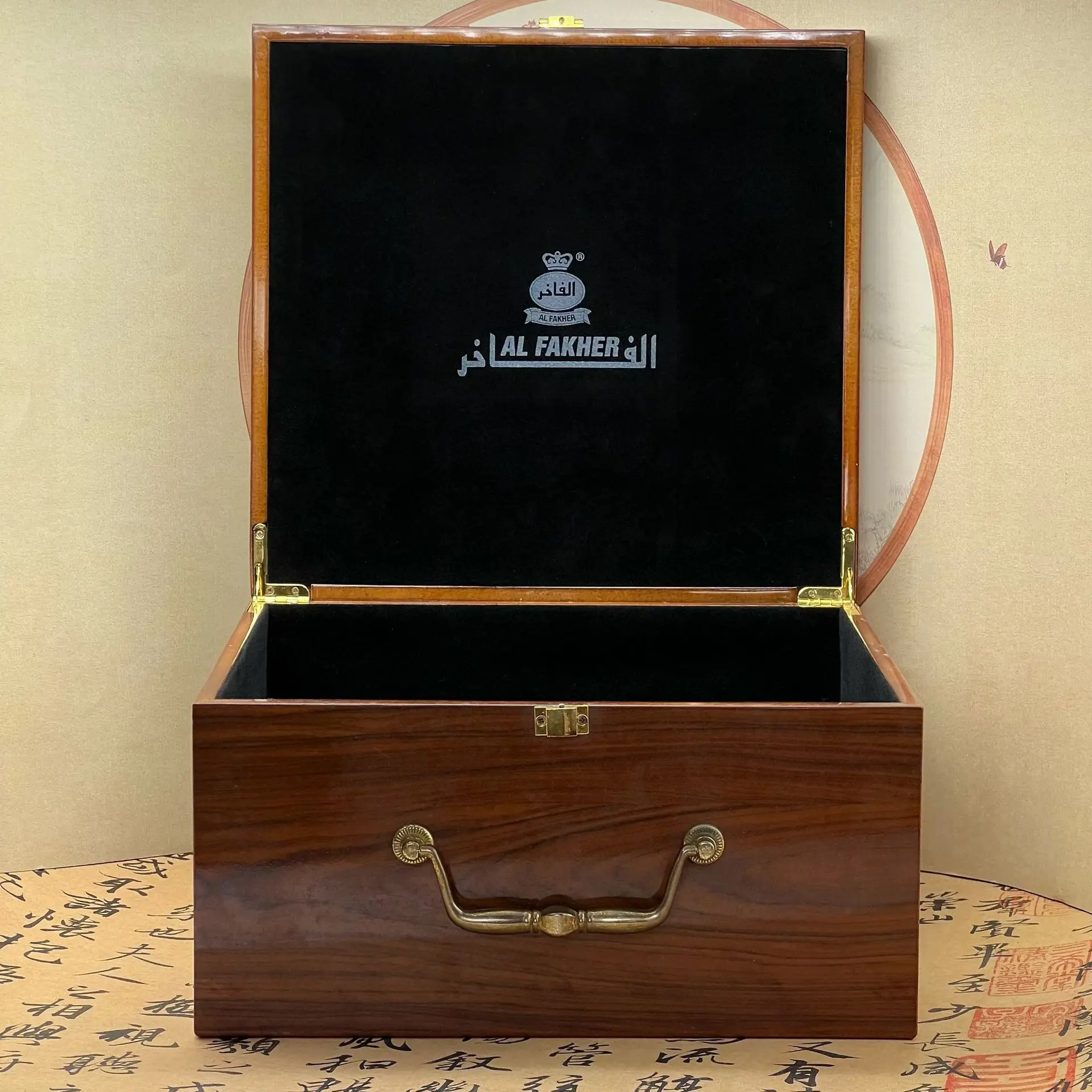 High End Customized Storage Wooden Gift Box Suitcase for Resin Craft ...