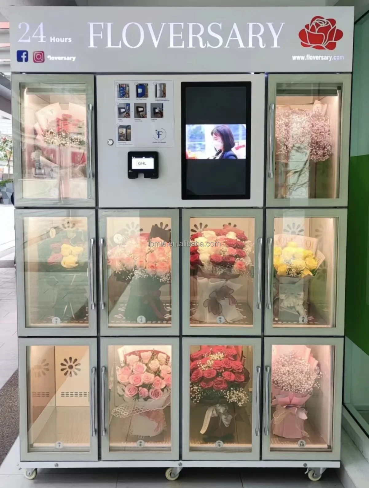 New Trend Automatic Flower Vending Machine Subway Use Fresh Flower Vending Machine For Sale ...