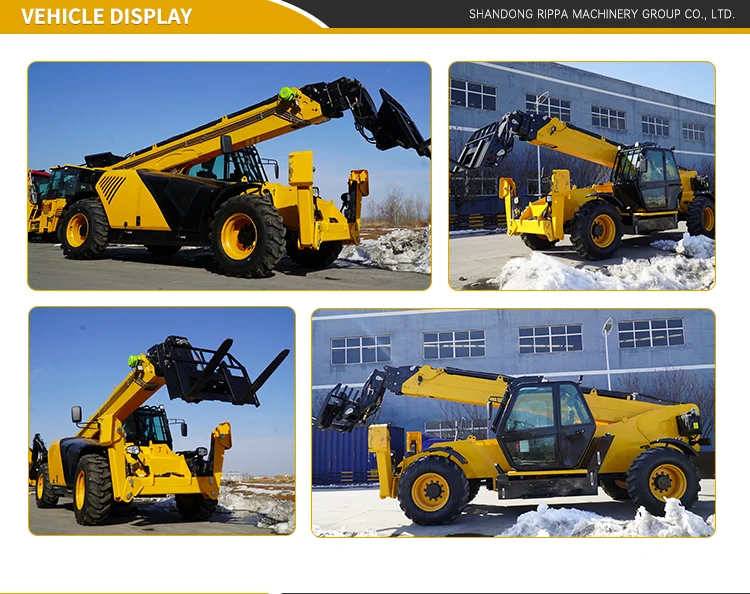 Chinese Hydraulic Telehandler Diesel Forklift 4ton Telescopic Boom ...