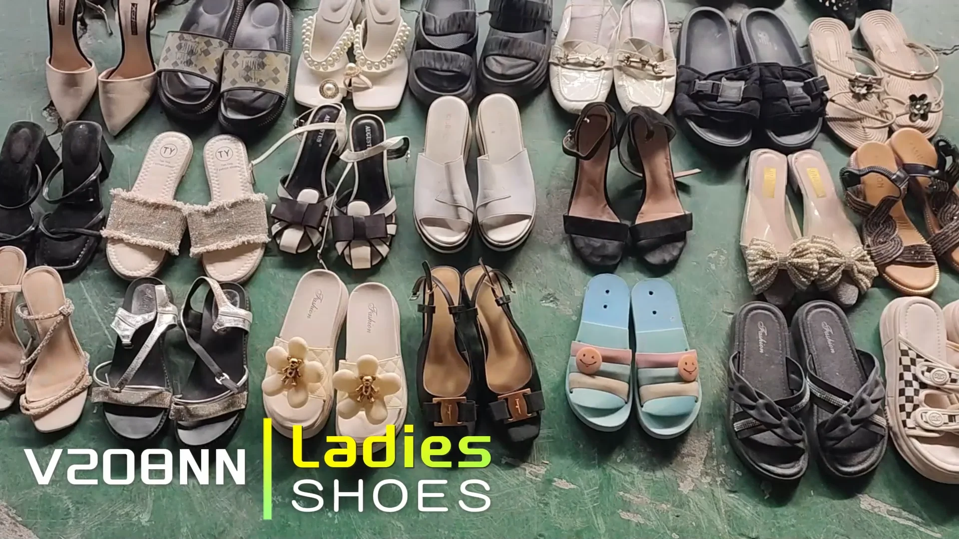 Wholesale Original Sandals Used Ladies Shoes Second Hand Women Sandals ...