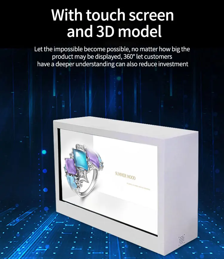 Transparent Screen Display Cabinet,All-in-one Advertising Machine ...