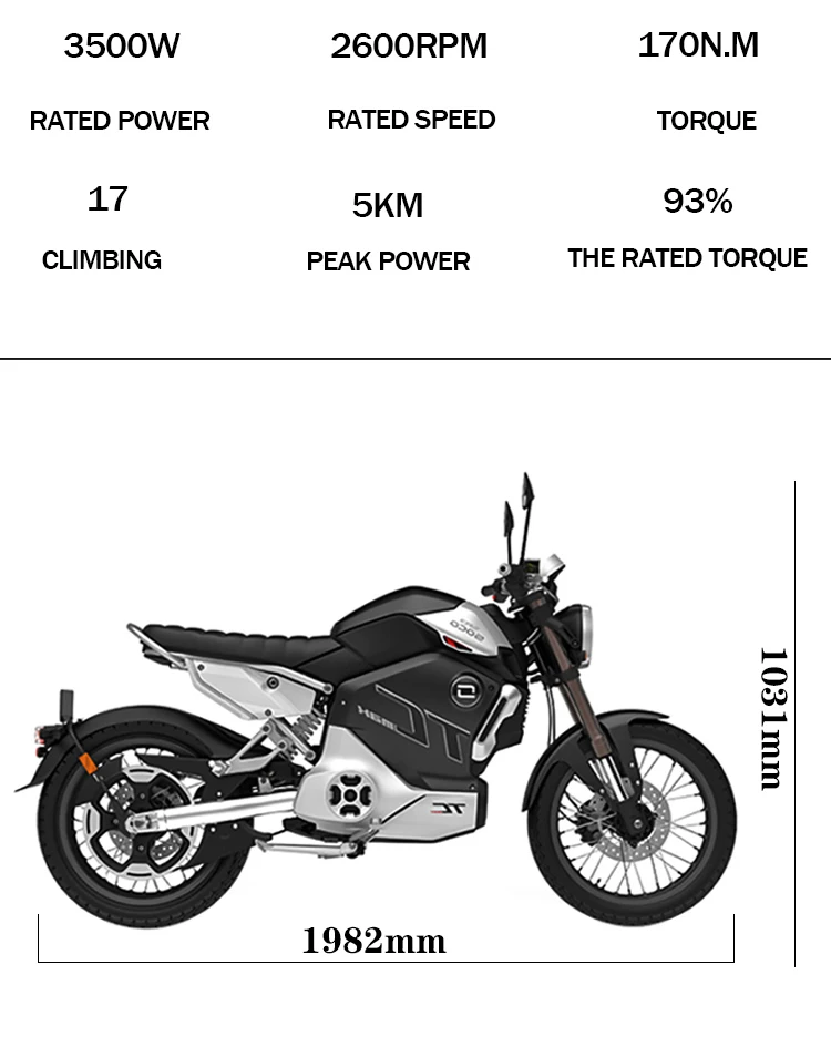 Eec Electric Motorcycle Super Soco 72v 45ah 3500w Offroad Racing E ...