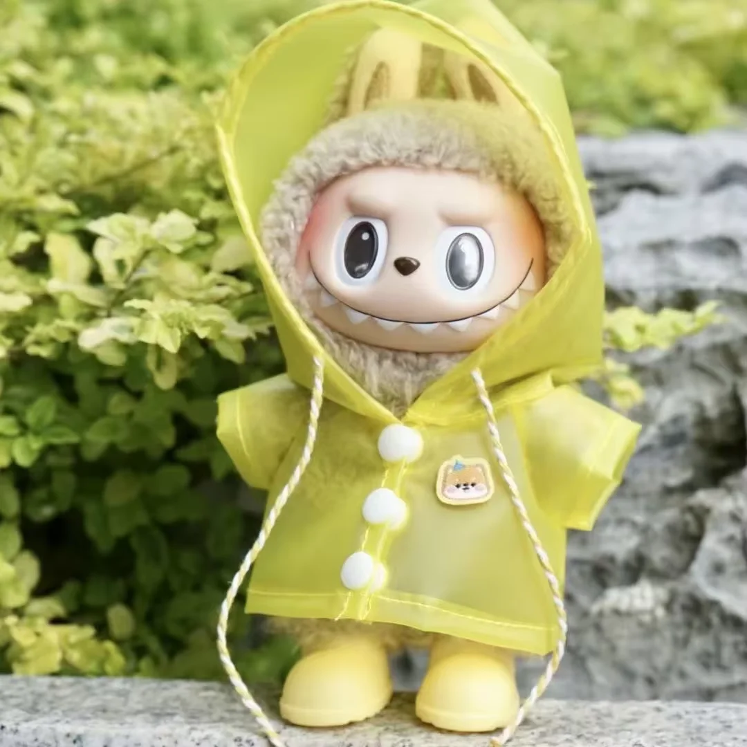 New Labubu Raincoats Labubu Hooded Cloaks Umbrella Labubu Plastic ...