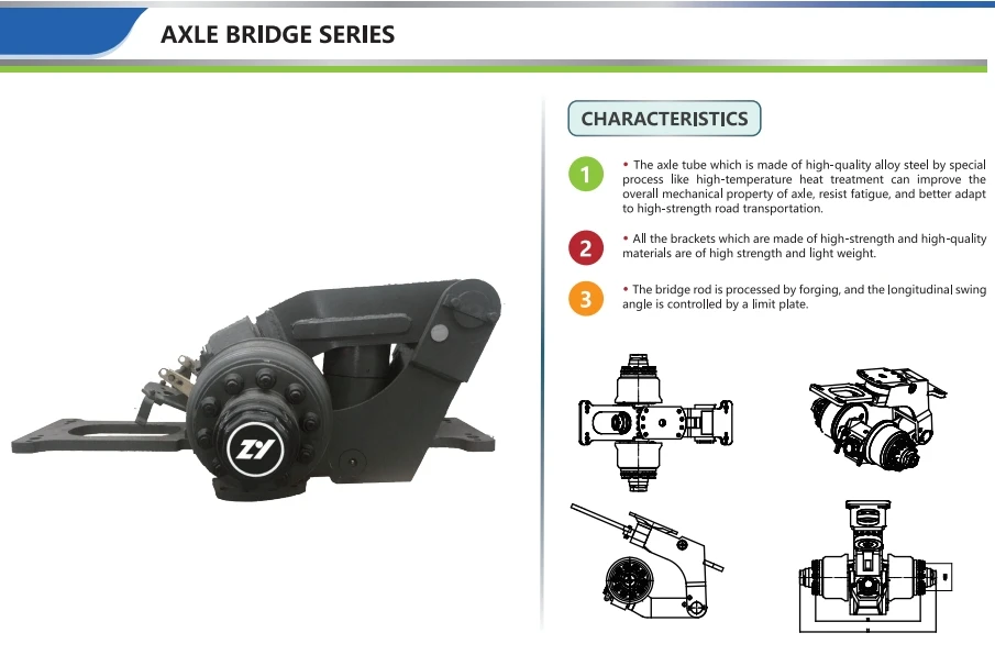 Trailer Axle Axis Bridge Series - Buy Trailer Axle axle truck Axle ...
