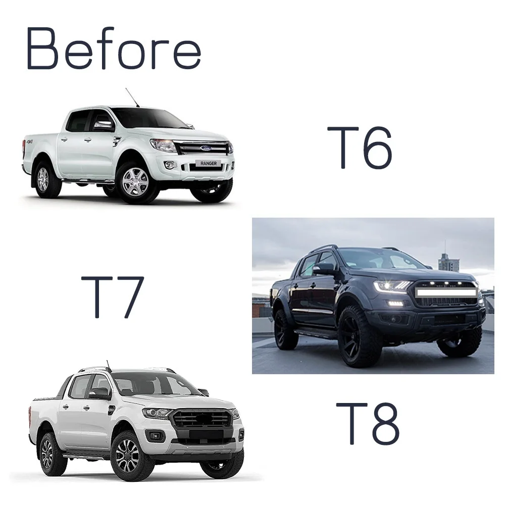 Gzdl4wd Car Parts For Ranger T6 T7 T8 Upgrade To T9 Raptor Facelift ...