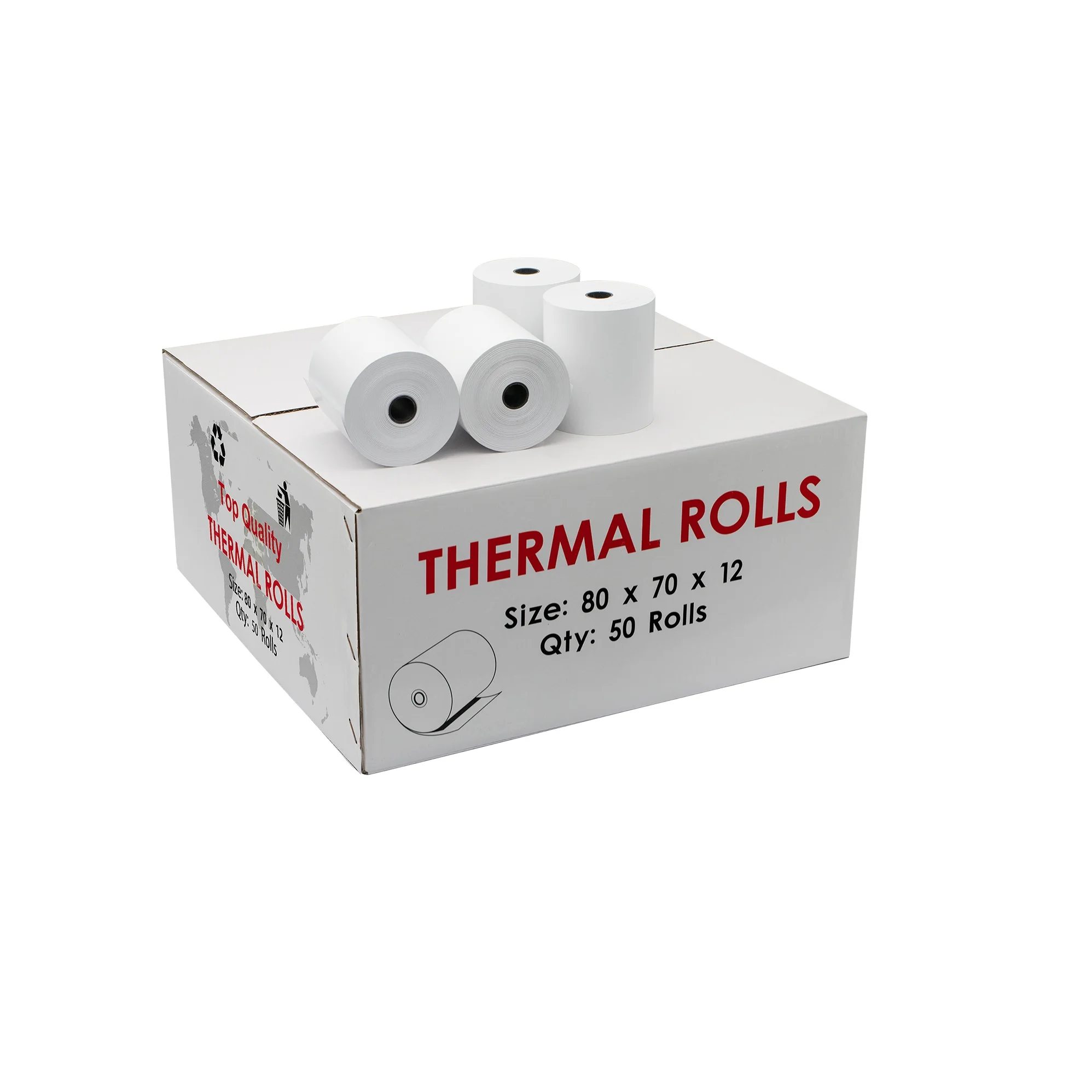 80x80 80x80mm 80mm X 65mm Thermal Sticky Paper 57mm X 40mm Pos 57m ...