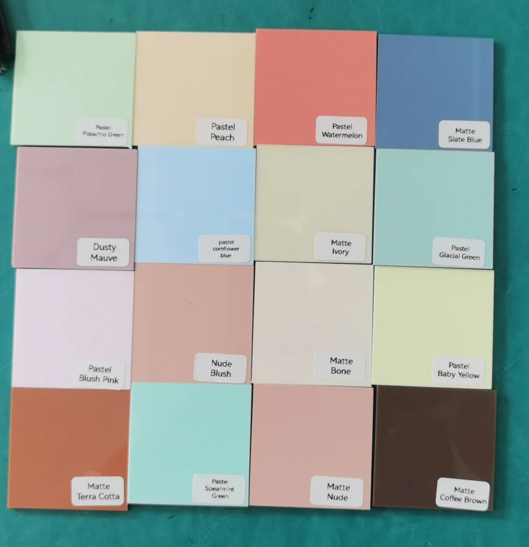 Pastel Pink Acrylic Sheets - Frosted Matte Decor Solutions