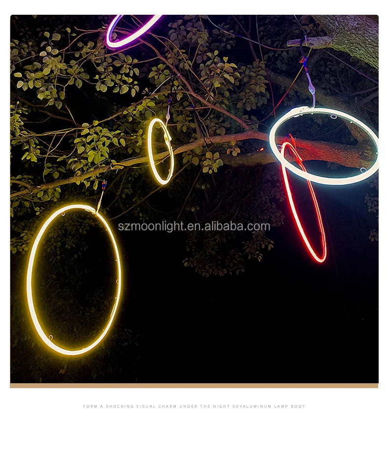 15w Rgbw Tree Ring Lights Decorative Circle Outdoor Ip65 Waterproof ...