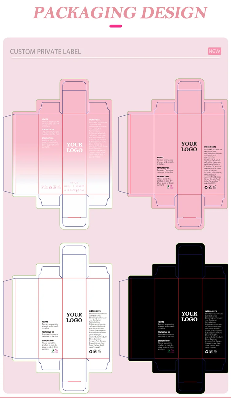 Rmoce Hydrating Lip Glow Oil Lip Plumper Gloss Moisturizing No-Sticky ...