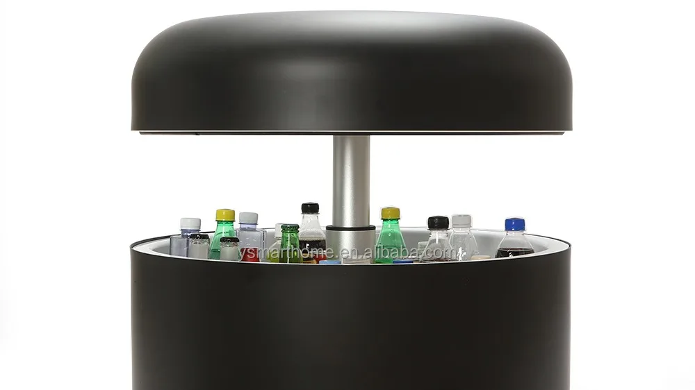 Ac Power Electric Liftup Mini Smart Fridge Coffee Tables Round Modern ...