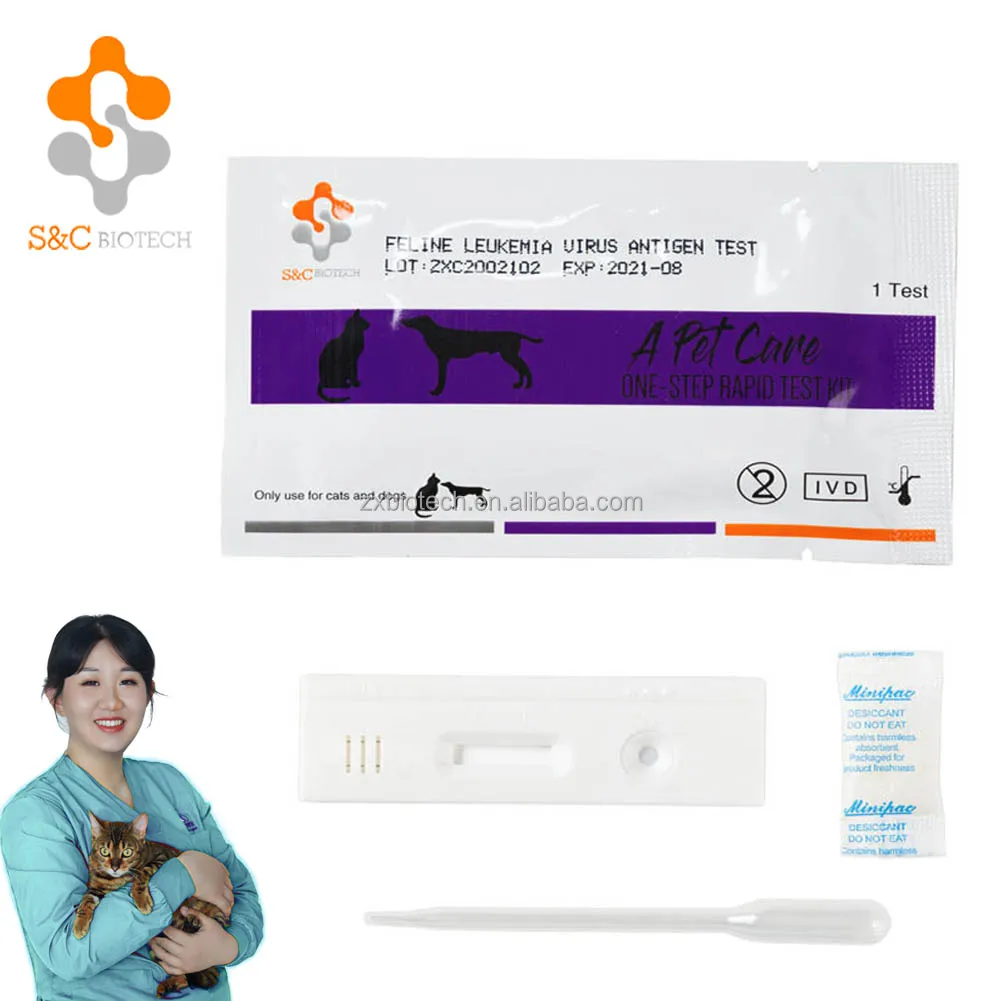 Animal Cat Rapid Test Feline Infectious Peritonitis test FIPV FIP Ag ...