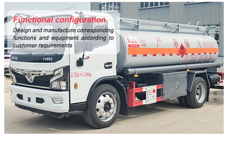 Mini Diesel Cooking Oil Tank 5000 Liters Fuel Transport Tanker Truck ...