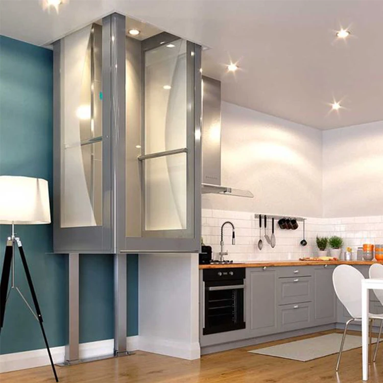 Hydraulic Mini Lift Elevator Residential 3 Stops Small Elevators For ...