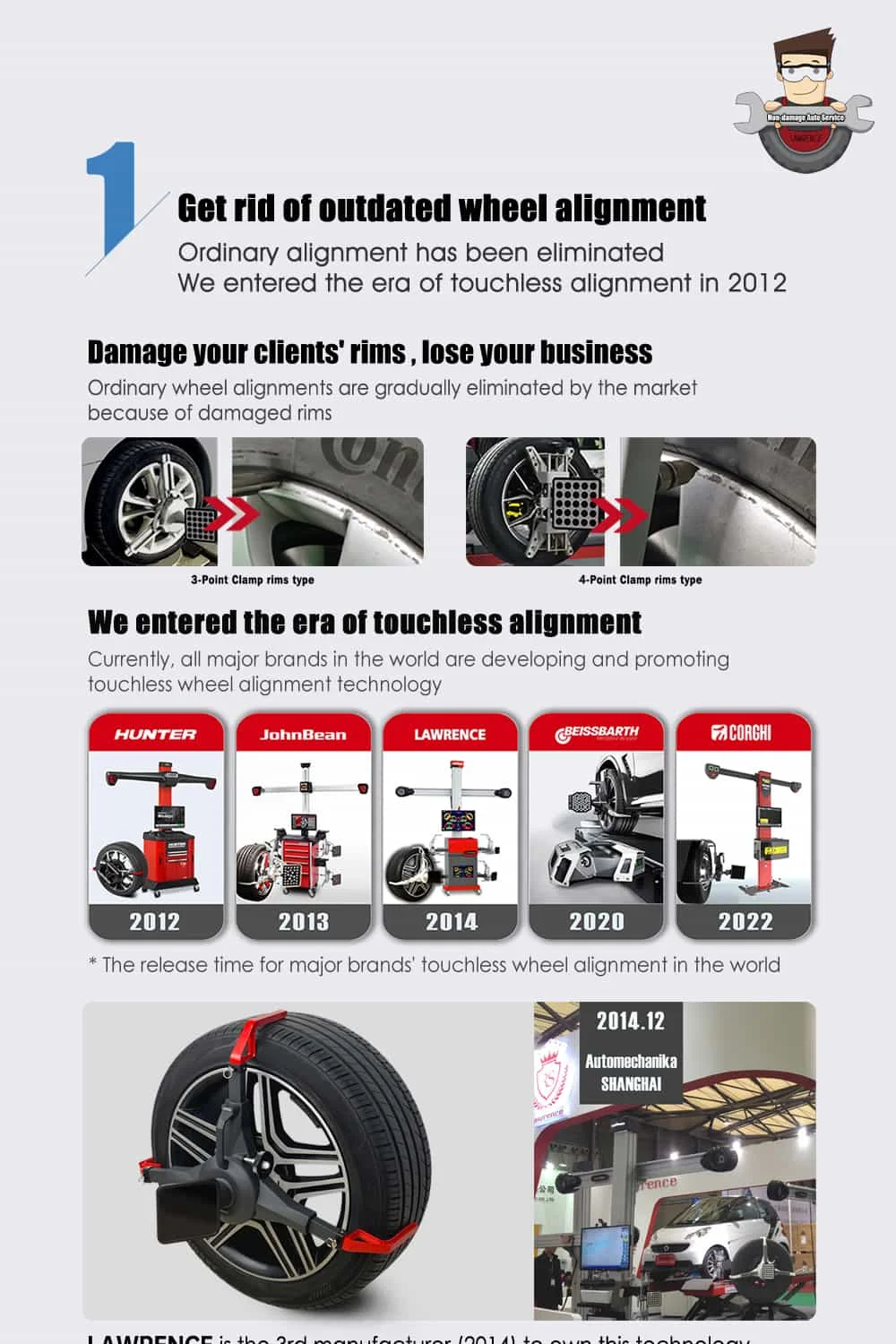 Hot Sale 3d Wheel Alignment Global Multi-language Touchless Tire ...