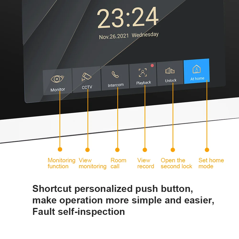 4 Way Intercom System - Video Doorphone for Multi Apartments