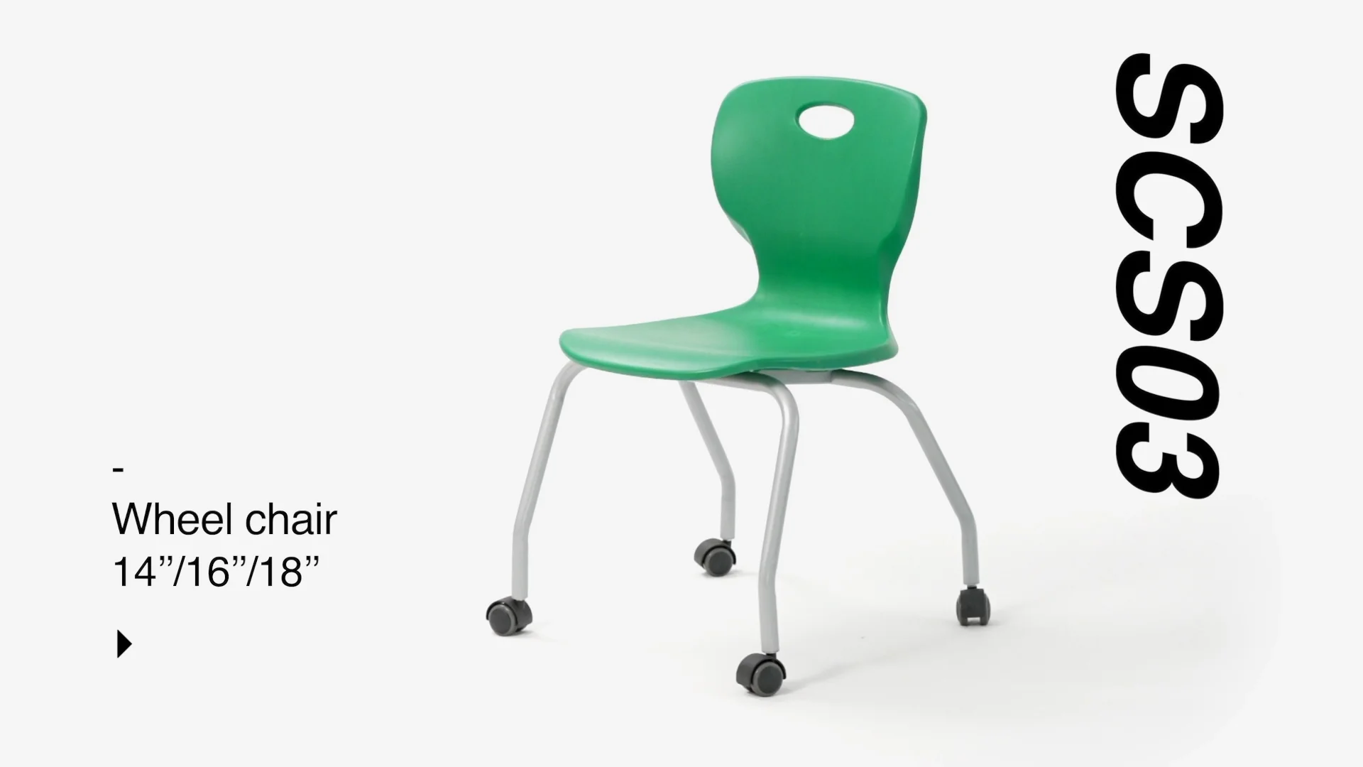 Four Leg Chair With Wheel And Caster For School American Standard - Buy ...