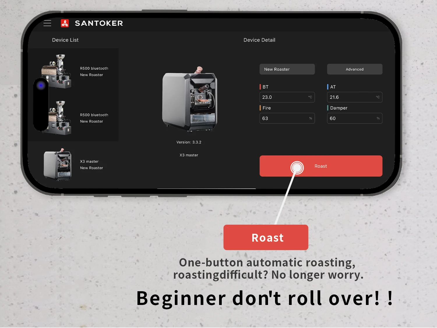 Santoker X3 Master 300g Coffee Roaster Machine Electric Bluetooth Coffee Roaster - Buy Small ...