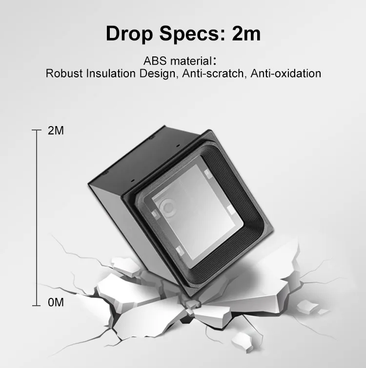 OEM 2D QR Code Scanner Module RJ45 Wiegand RS232 RS485 Fixed Mount ...