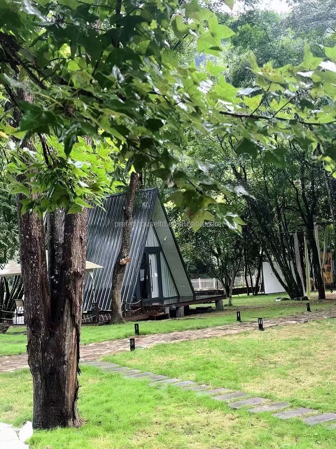 Triangle Shape Steel Structure Small Cabin - Tiny House