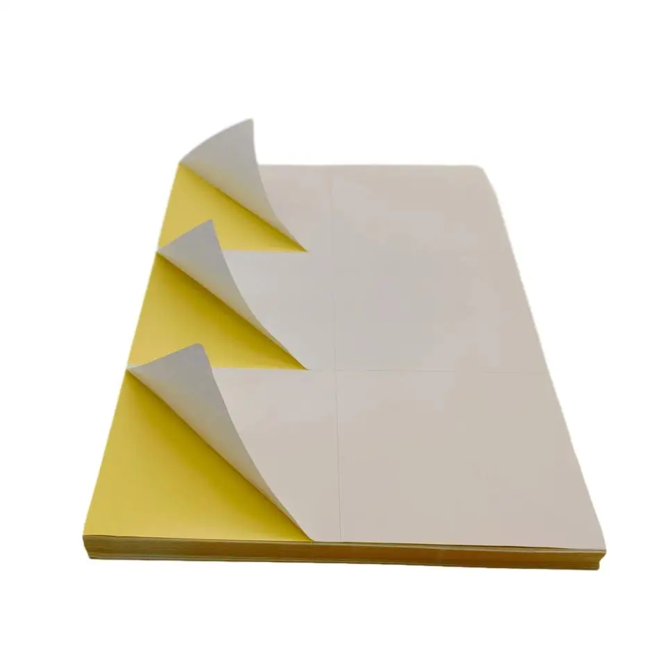 Custom Print Logo Scale Labels Paper 6 Pieces A4 round corner printed ...