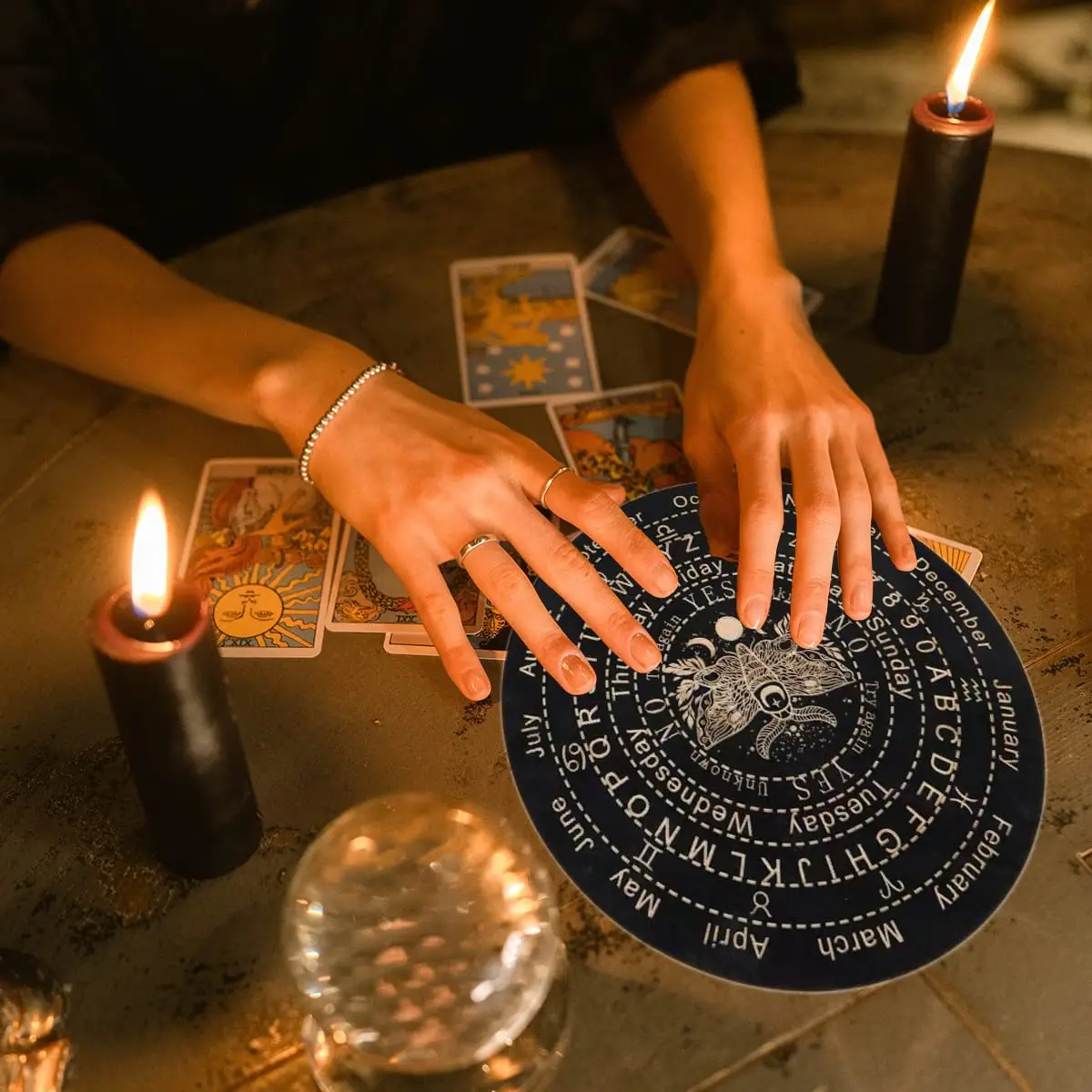 Pendulum Board Wooden Dowsing Divination Metaphysical Message Boards ...