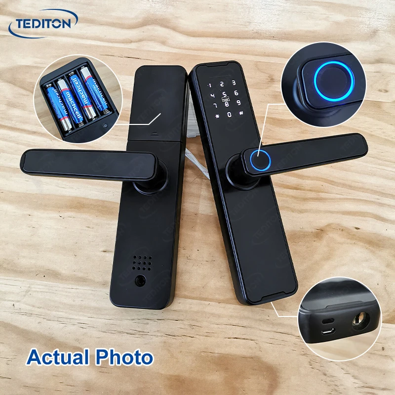 Tediton Wholesale Price Intelligent Lock Wifi App Fingerprint Fechadura ...