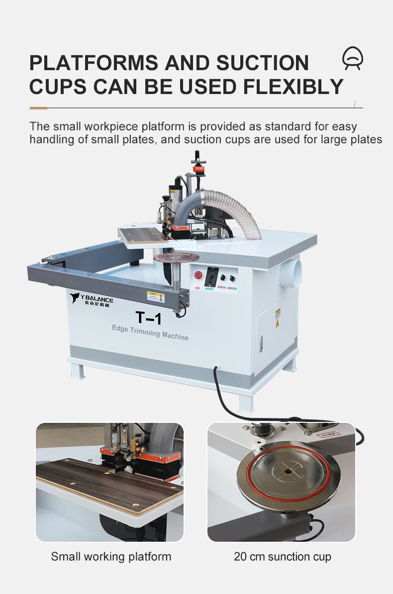 Folding Arm Curve Trimming Machine Woodworking Double Side Trimming ...