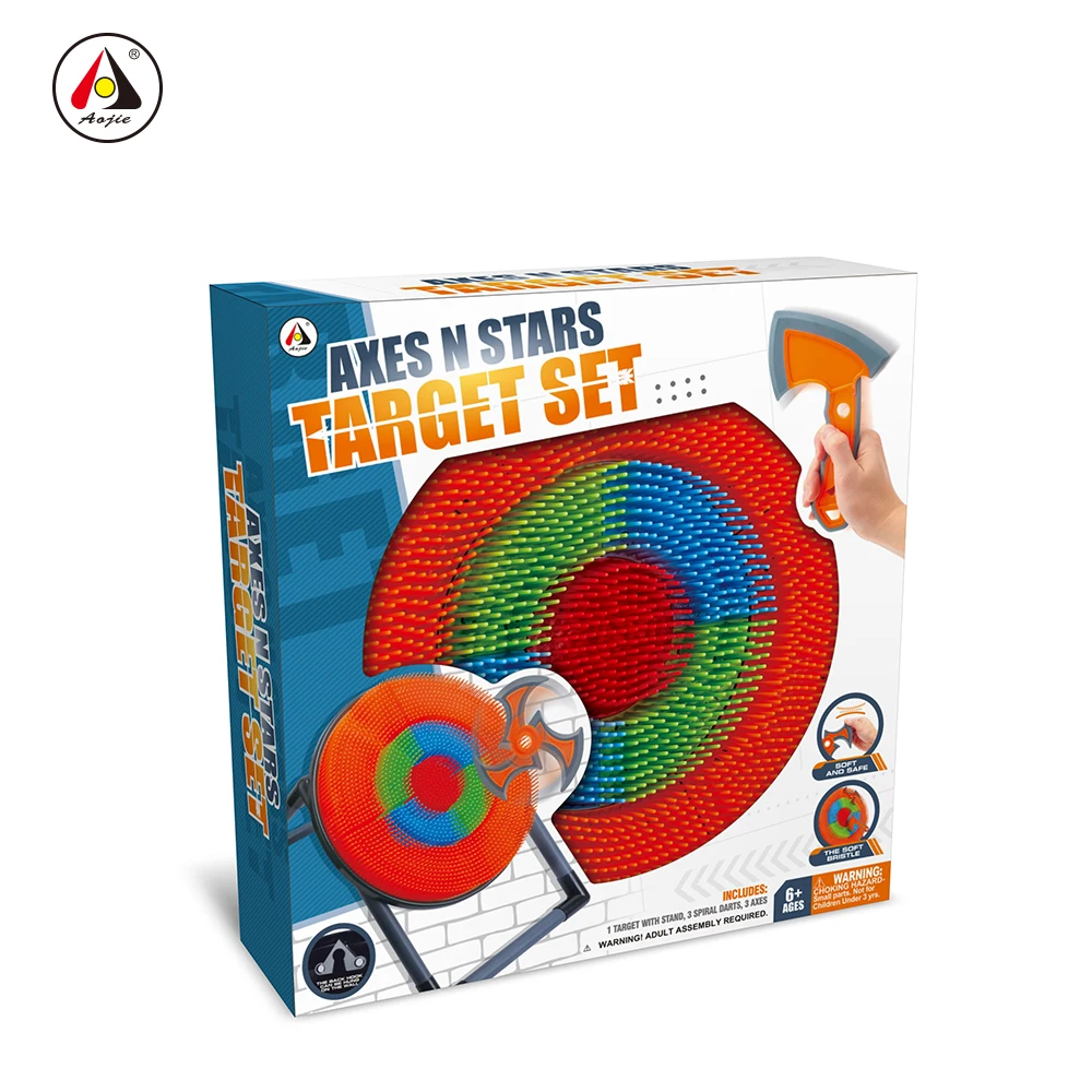 Hot Sale Axe Throwing Target Dart Set Plastic 18 Inch Dart Game With 3 ...