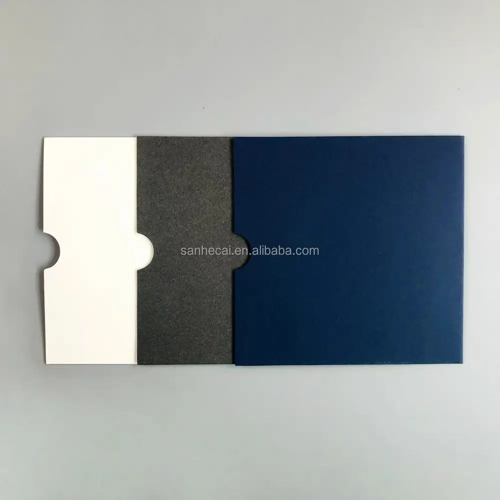 Custom Black Paper Credit Card Envelope Printed Business Gift Card Sets ...