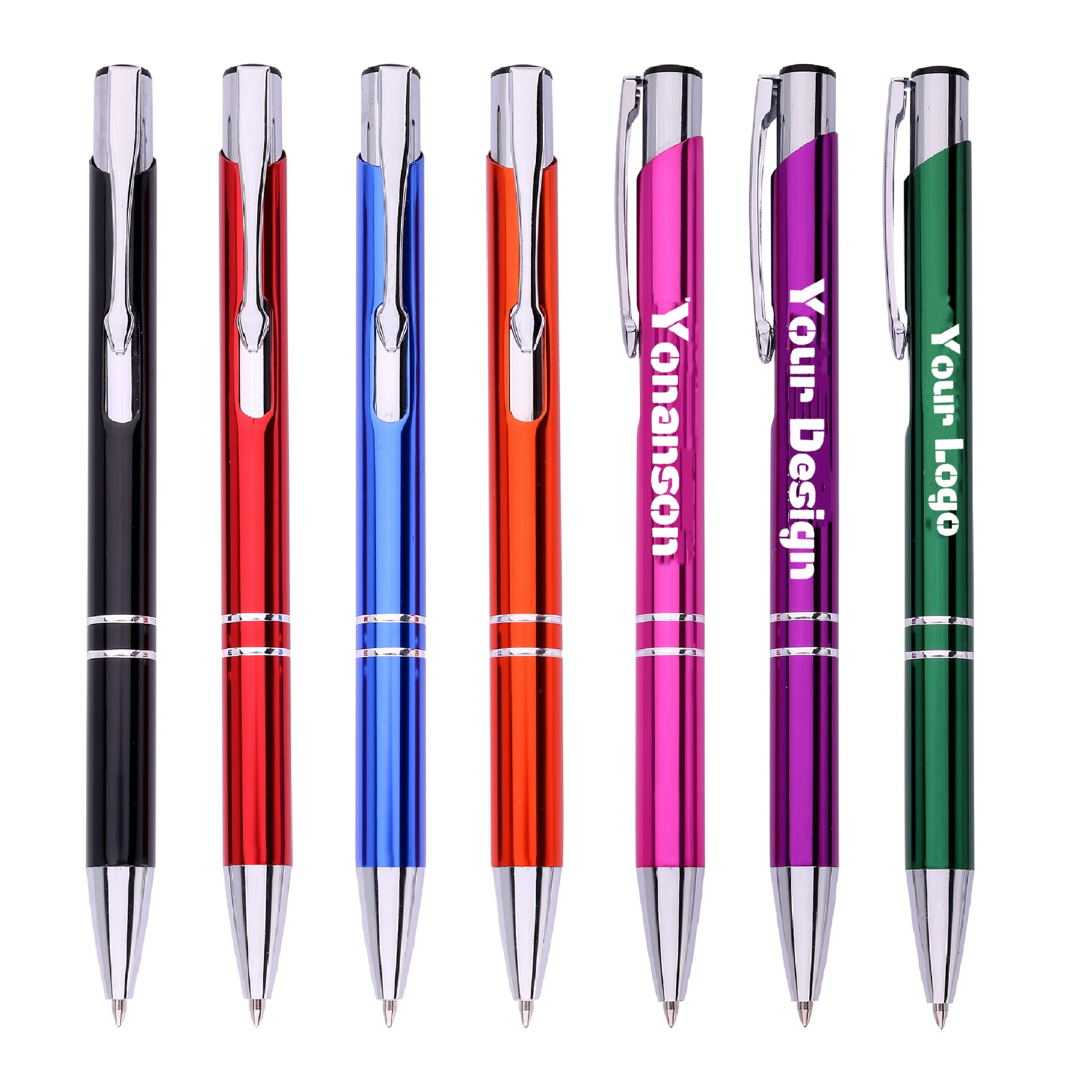 Wholesale Classic Pressed Metal Ballpoint Pens with Custom Logo Pens ...