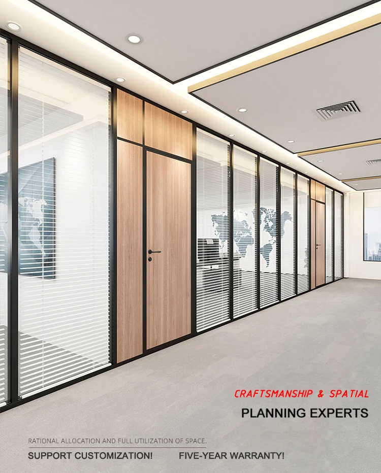 Soundproof Multi-functional Office Meeting Room Glass Partition Wall ...