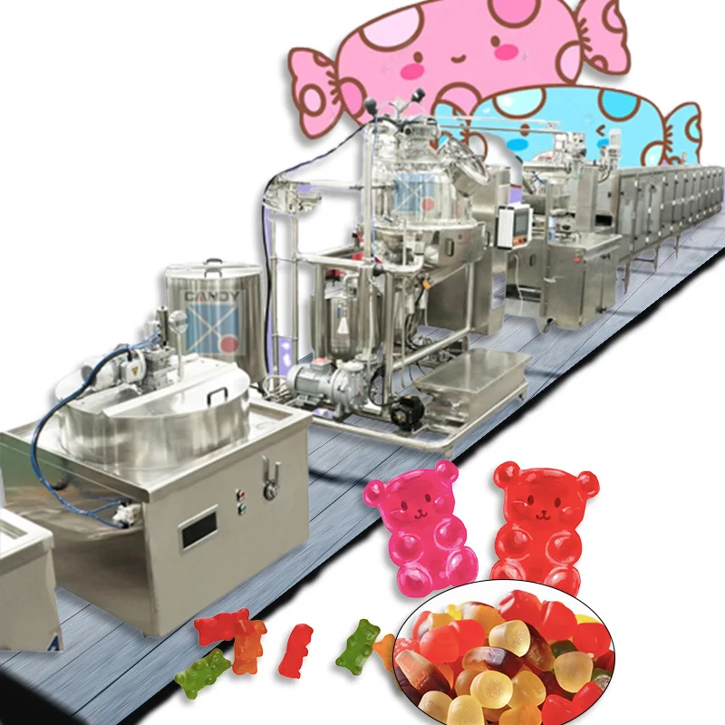 Gummy Bear Production Line Commercial Automatic Gelatin Gummy Candy ...