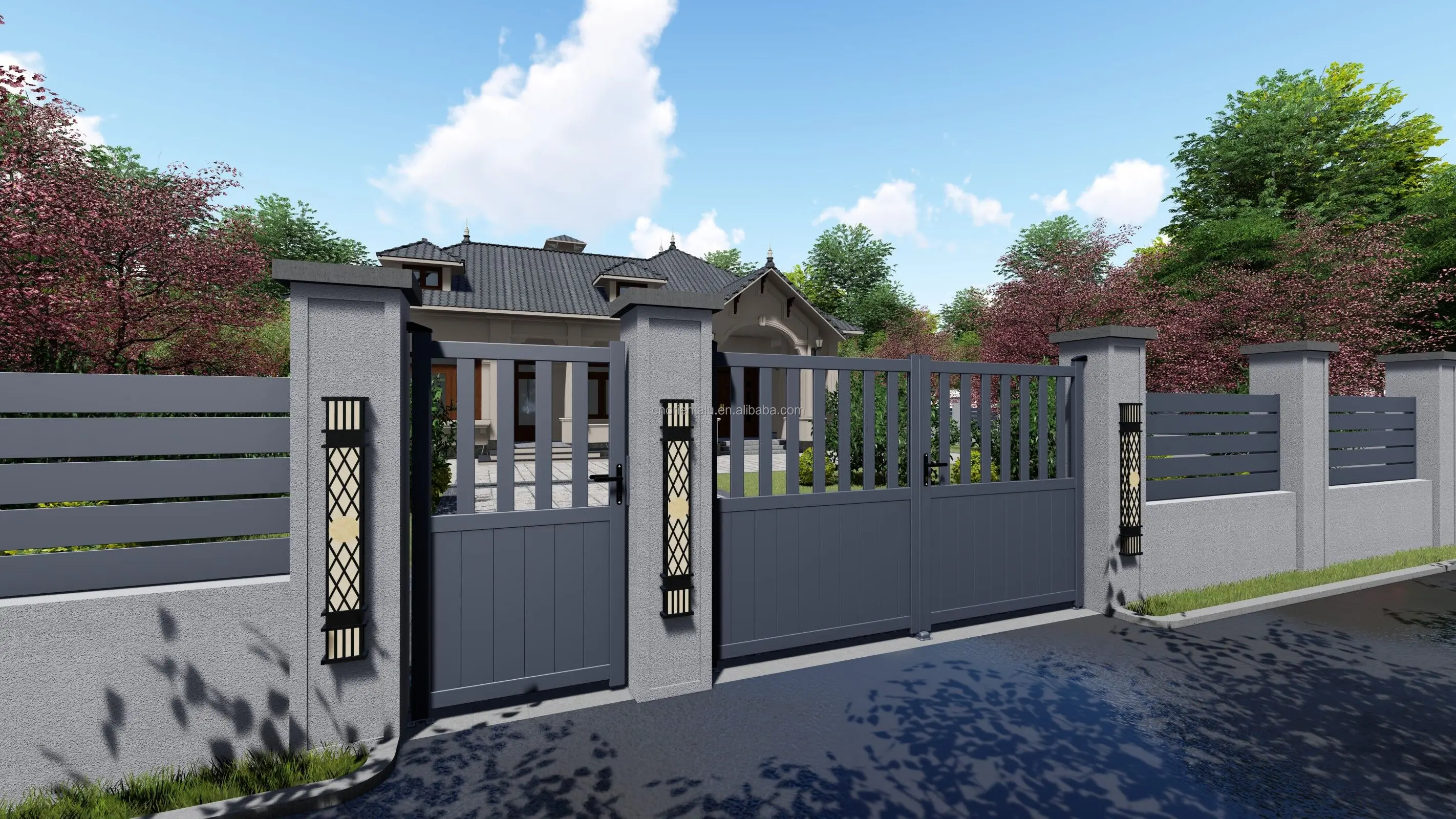 Modern Main Gate Designs - Steel Gate Design in the Philippines