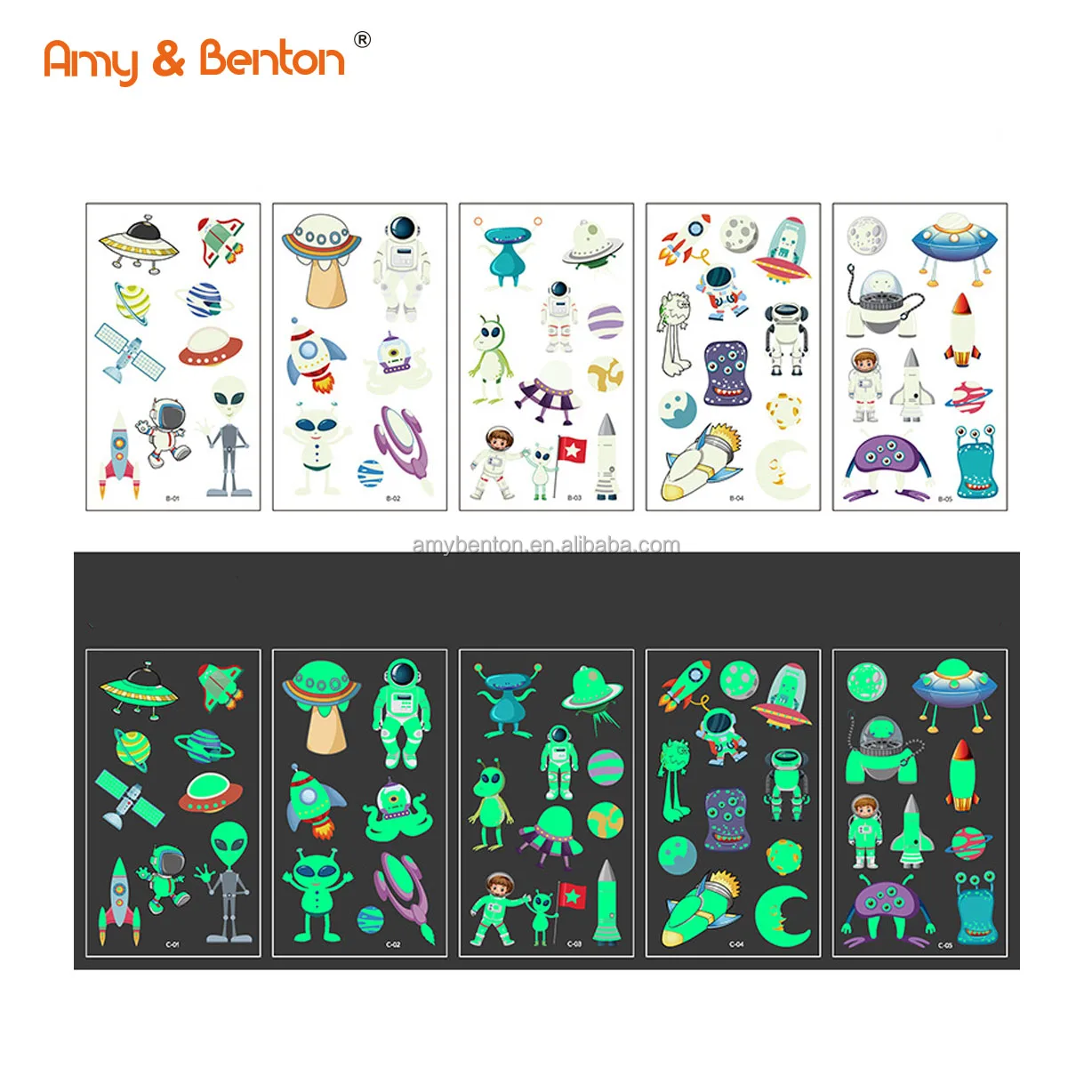 Luminous Tattoo Stickers Children Party Favors Hot Sale Temporary ...