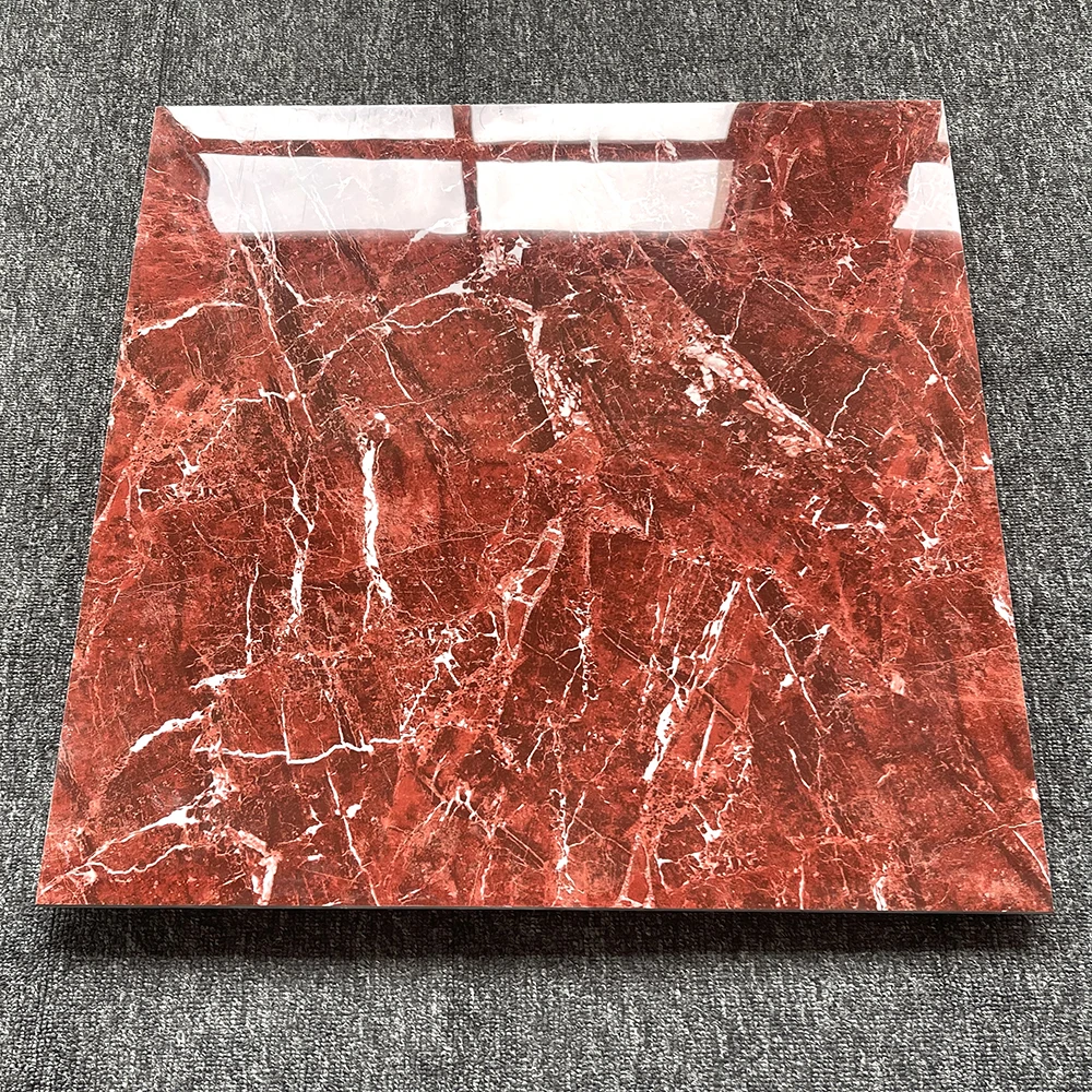 Porcelanato Polished Porcelain Tiles Red 600x600 Full Glazed Floor Tile ...