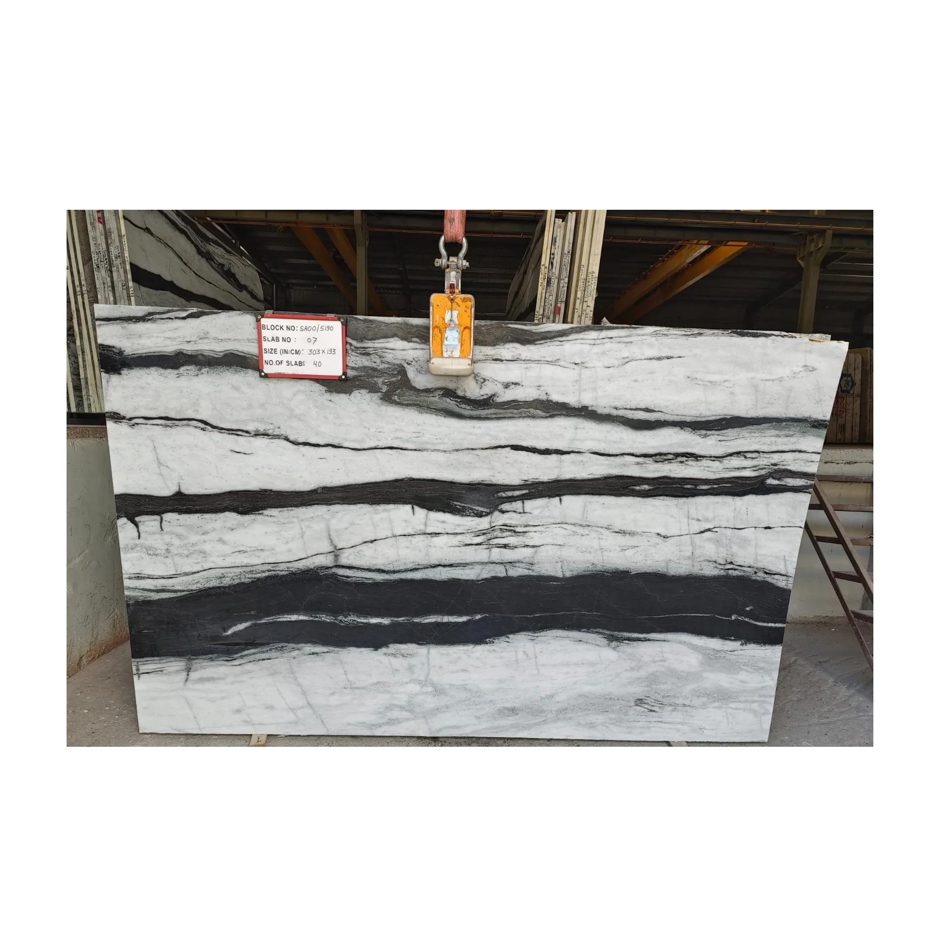 High On Demand Panda White Marble Slab Natural Stone For Living Room ...