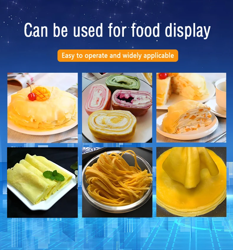 High Productivity Mille Egg Crepe Cake Machine - 20 PCS/MIN