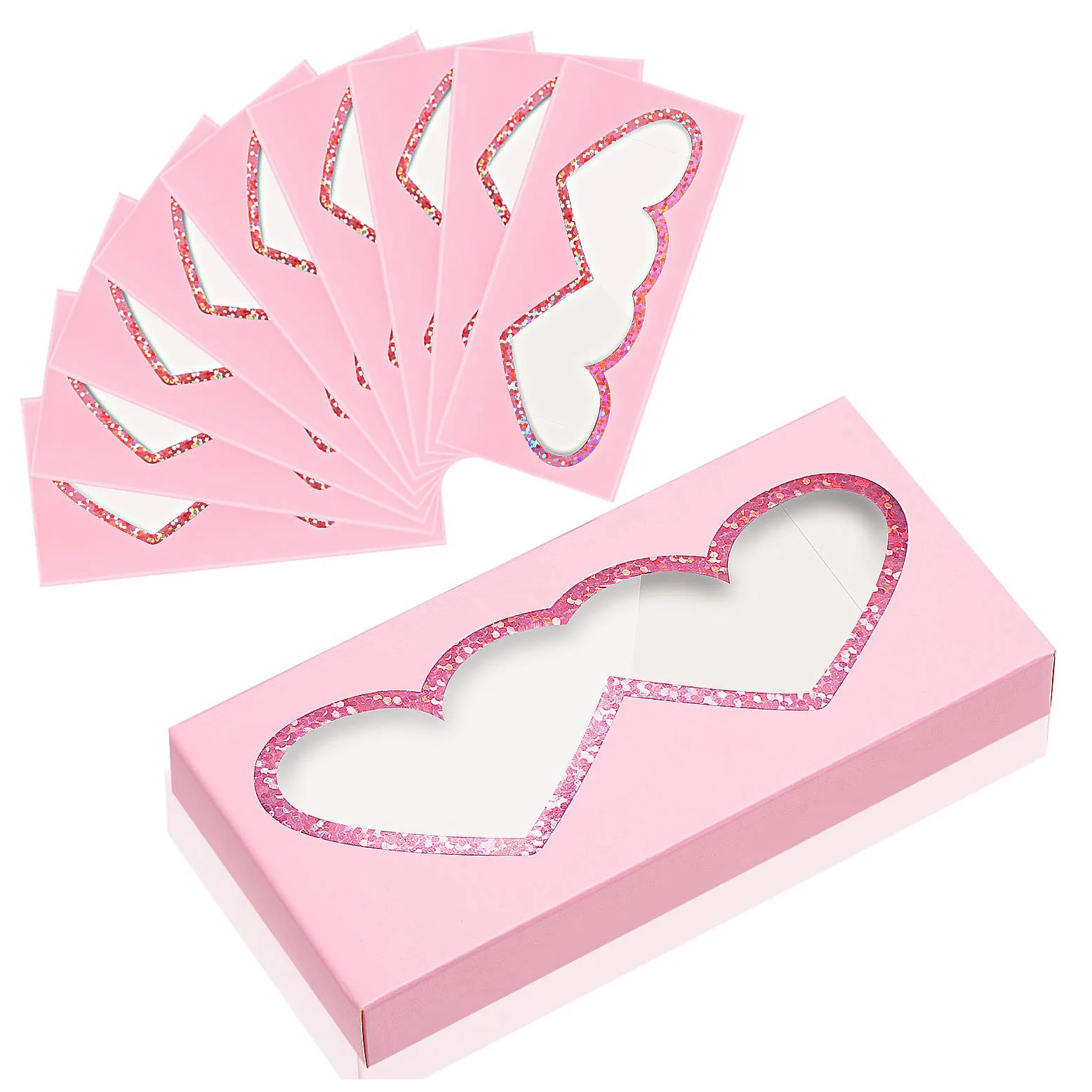 Eyelash Packaging Box And Lashes Cases Paper Eyelash Vendor Pink Lash ...