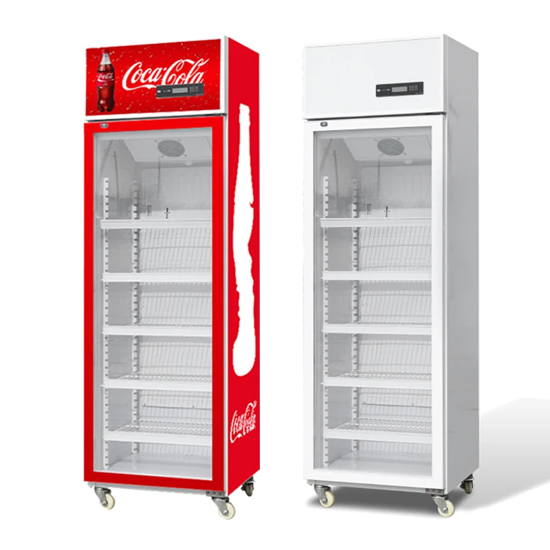Commercial Supermarket Display Refrigerator Single Double Three Glass ...