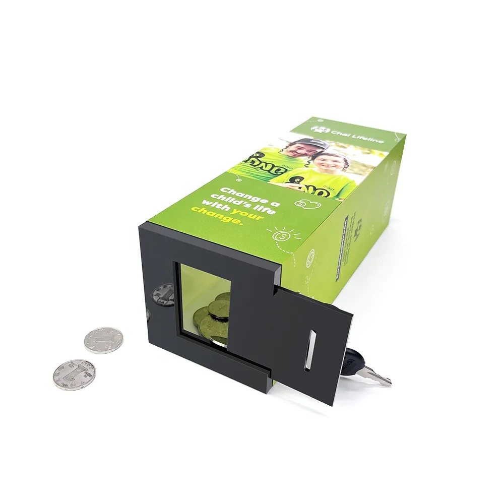 Custom Printed Acrylic Donation Boxes - Secure & Stylish