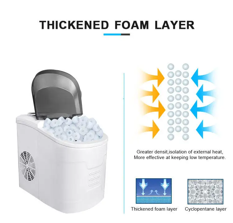 Cheap bar & Restaurant 12KG Per Day Portable Automatic Nugget Instant ...