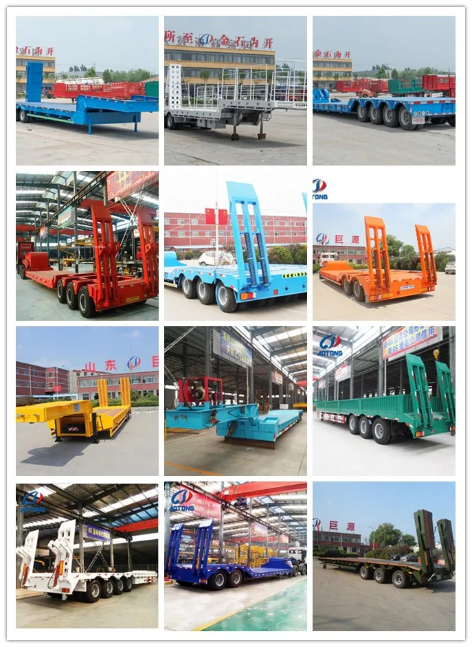 4 Axles 45ft Low Bed Trailer - Heavy Loading Semi Trailers